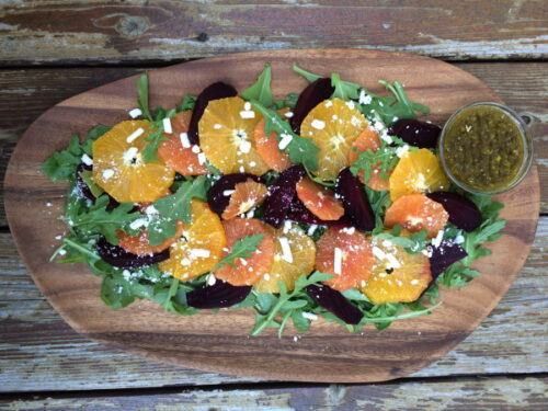 Salade De Betteraves Grillées à L’orange Et à La Féta - Half Your Plate